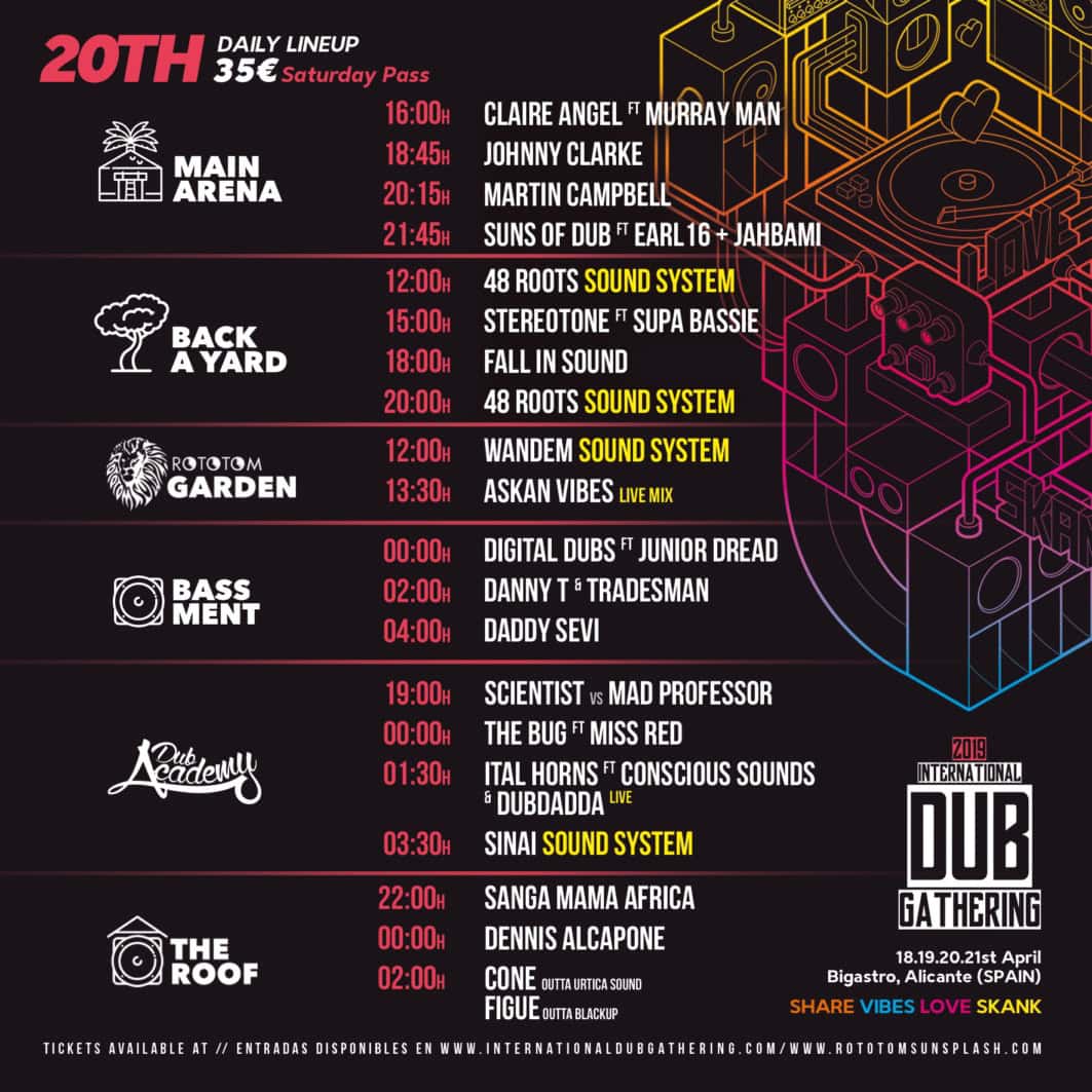 Line up - International Dub Gathering